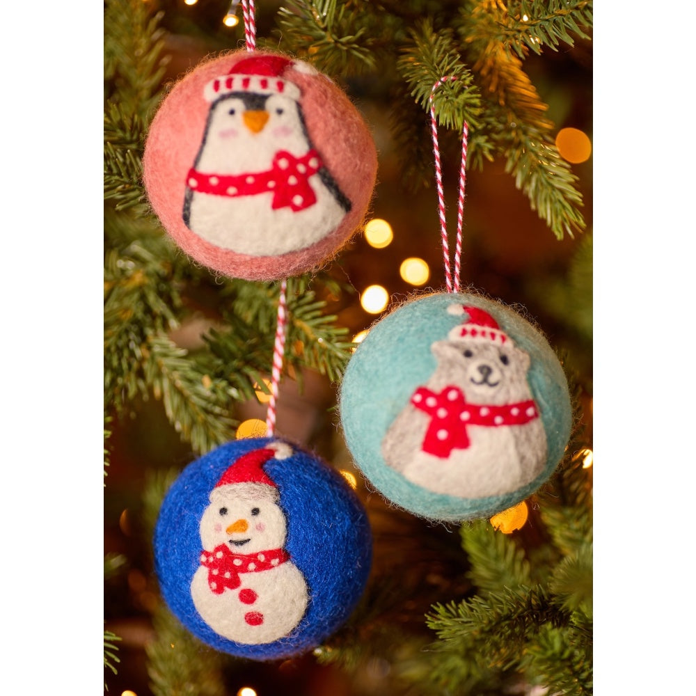 Felt Christmas Character Bauble – Stitchbird
